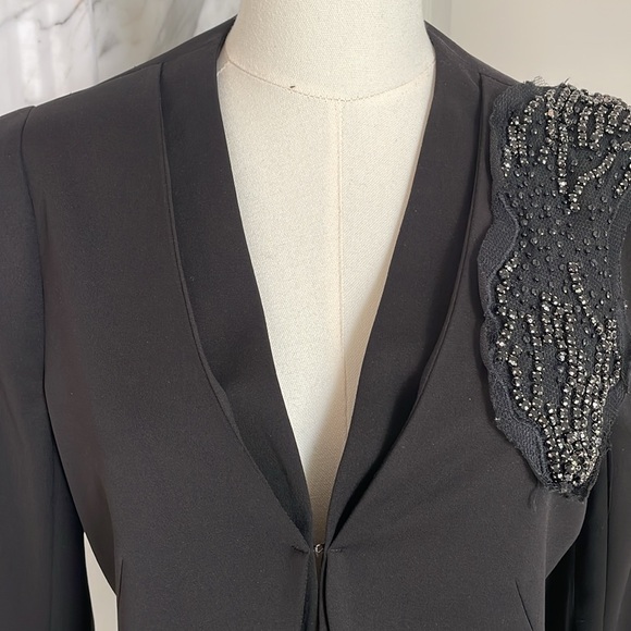Tristan | Jackets & Coats | Rare Elegant Black Womens Fitted Jacket ...